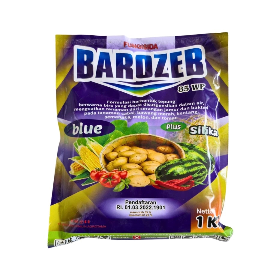 Jual BAROZEB FUNGISIDA dengan pembawa Mancozeb biru 1 kg | Shopee Indonesia
