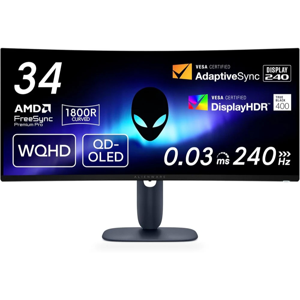 Jual Dell Alienware AW3425DW 34 Inch QD-OLED 1800R Curved Gaming ...
