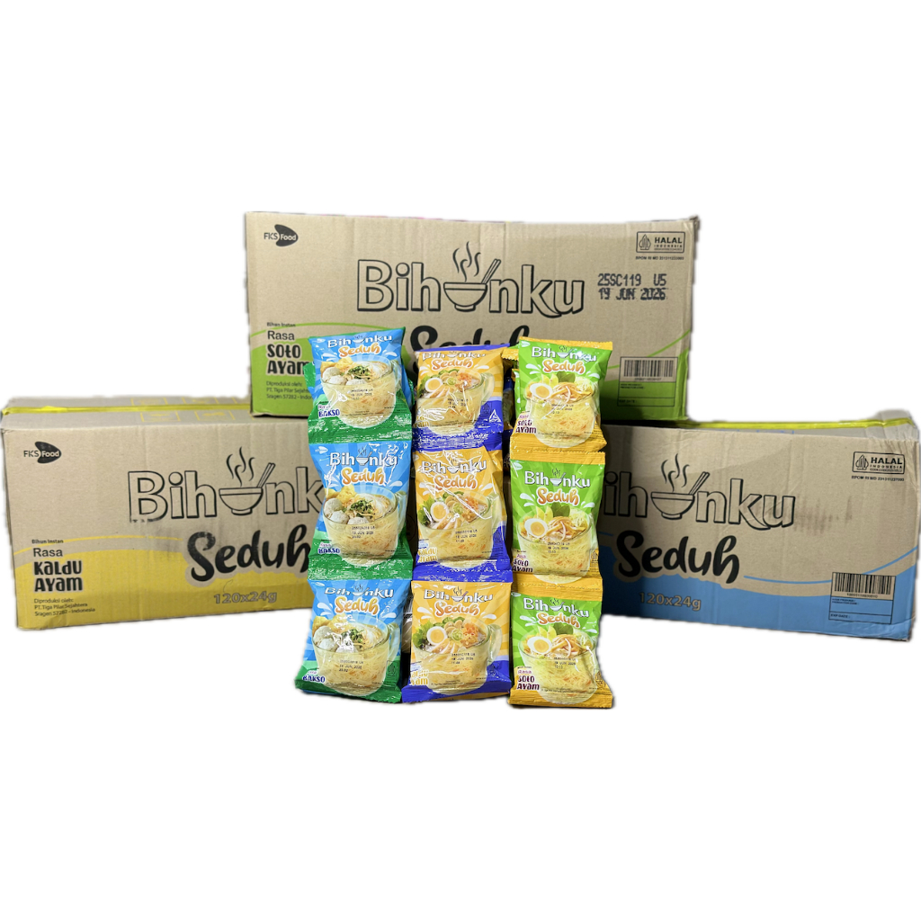 Jual BIHUNKU SEDUH KARTON ISI 120 MI SEDUH GELAS SOTO AYAM KALDU BAKSO ...