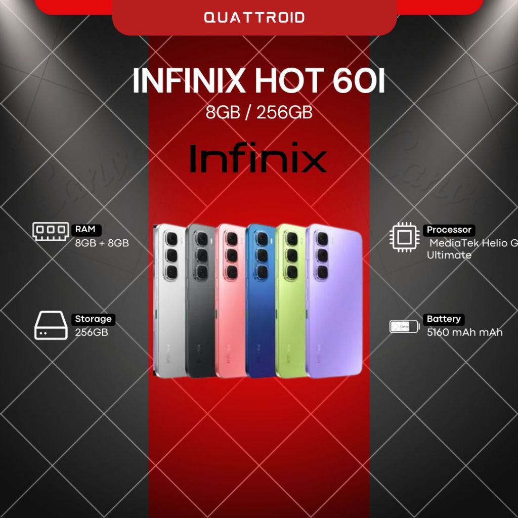 Jual INFINIX HOT 60I 8GB/256GB - UP TO 16 GB EXTENDED RAM , 120Hz HD+ ...