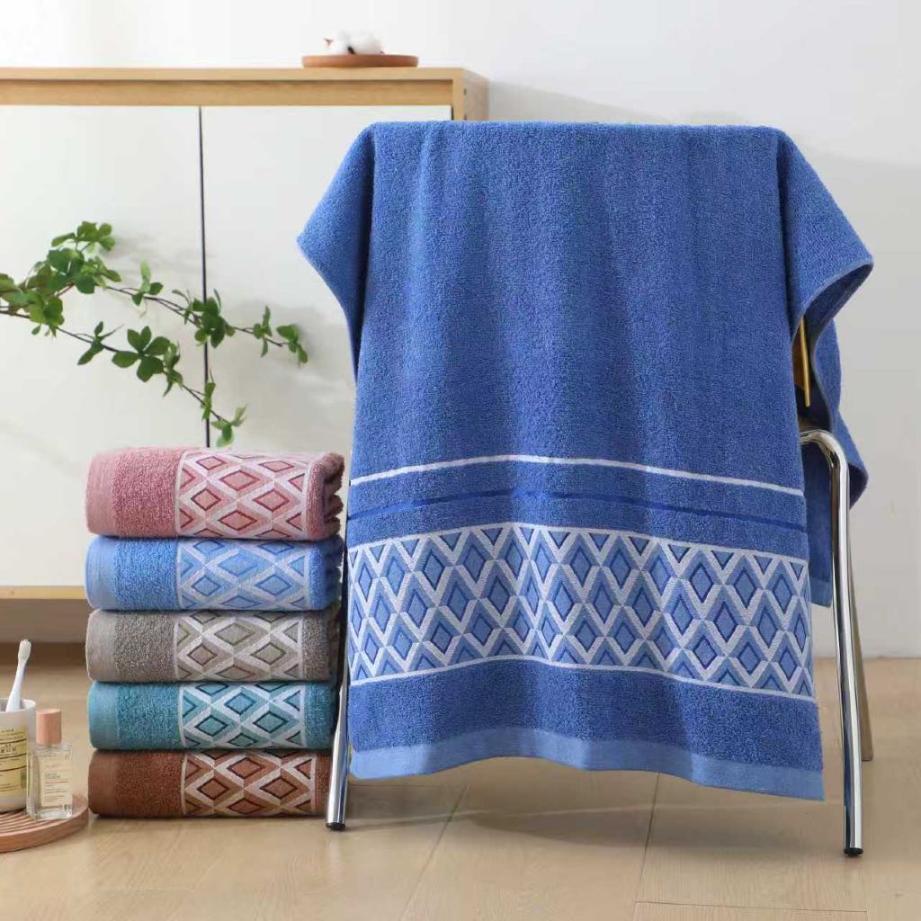 Jual Motif Jaring Tebal Handuk Mandi Dewasa 400 Gram 70cm x 140cm ada 6 ...