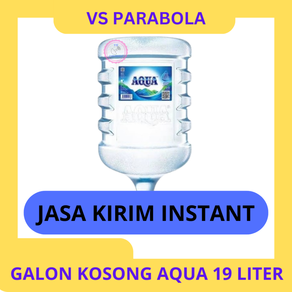 Jual AQUA GALON KOSONG 19 LITER UNTUK REFILL GRAB MAKSIMAL 5 GALON ...