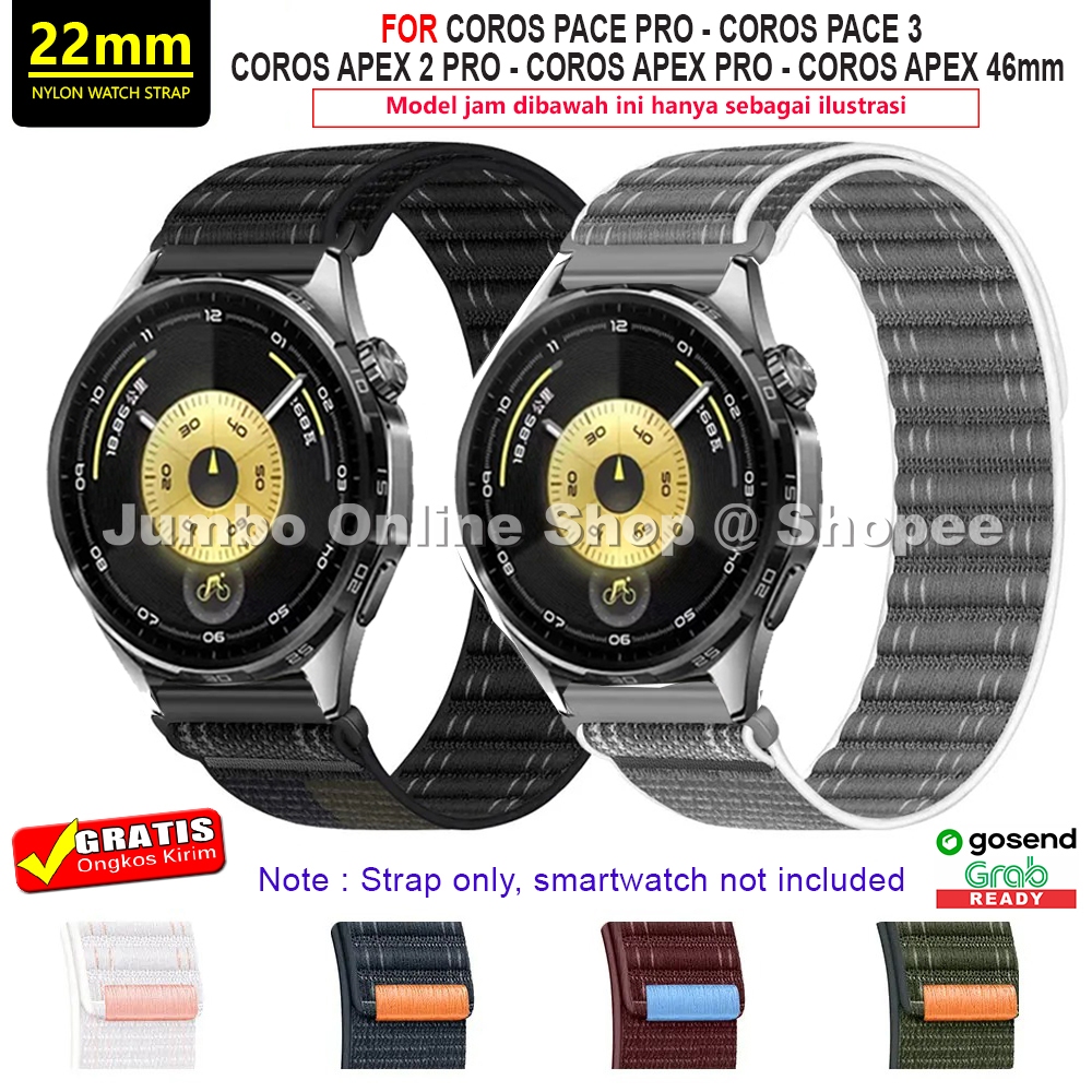 Jual Strap Tali Jam FOR COROS PACE PRO - COROS PACE 4 - COROS PACE 3 ...