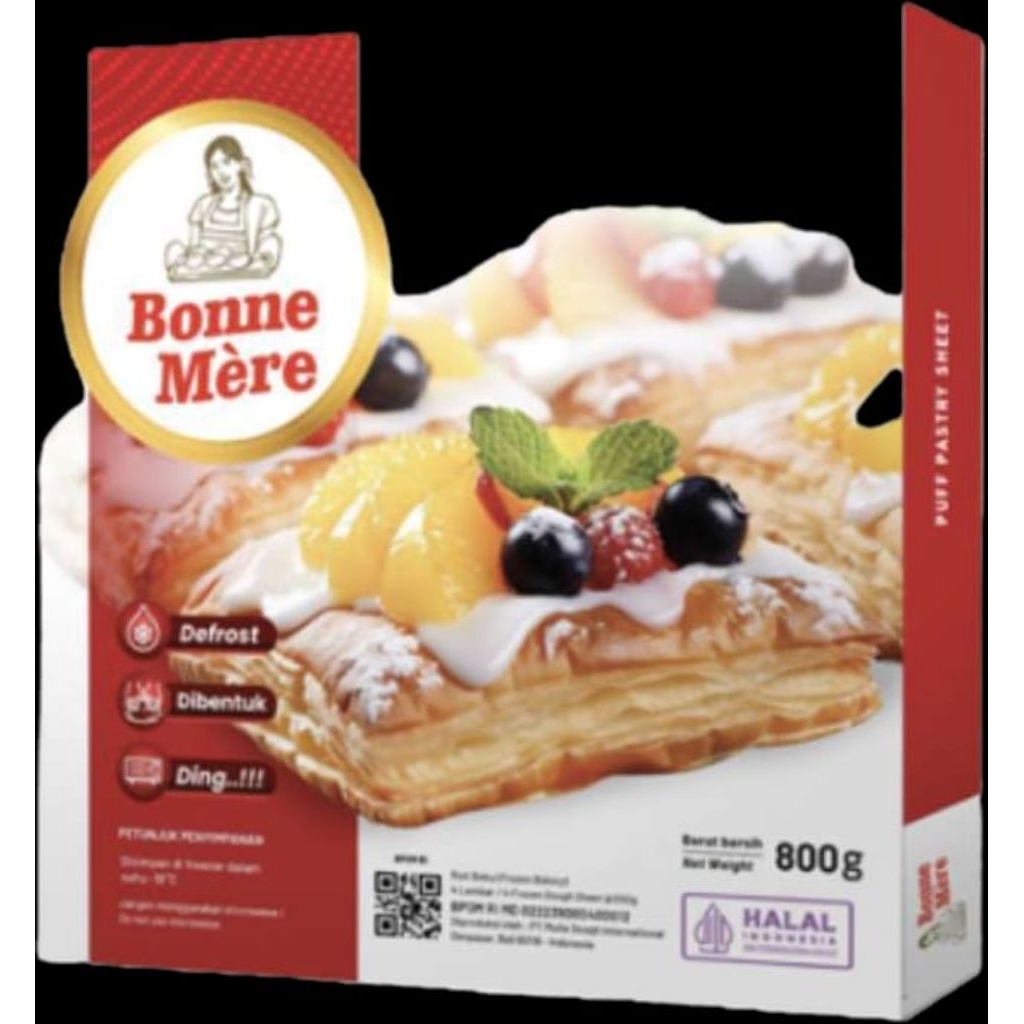 Jual Bonne Mere Puff Pastry - 800g | Wajib Instant !!! | Shopee Indonesia