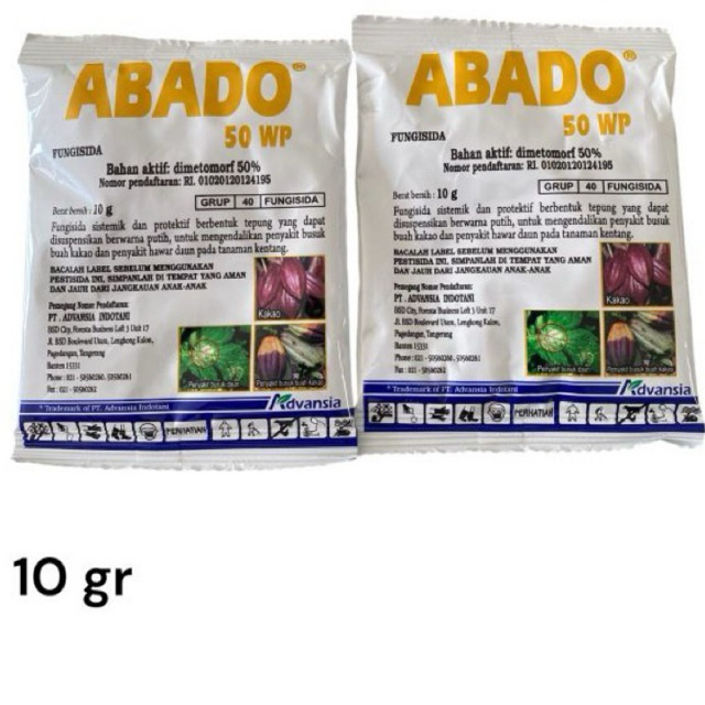 Jual Fungisida sistemik ABADO 50 WP 10 gram / anti patek cabe/ anti ...