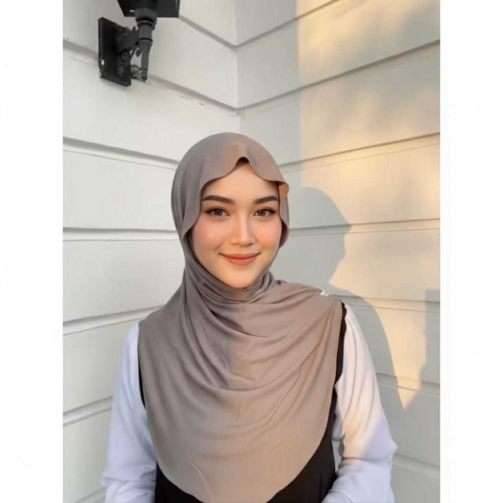 Jual JISOO INNER - HIJAB INSTAN JISOO PLUS INNER SIZE L / HIJAB PASHMINA INNER JISO MELEYOT ...