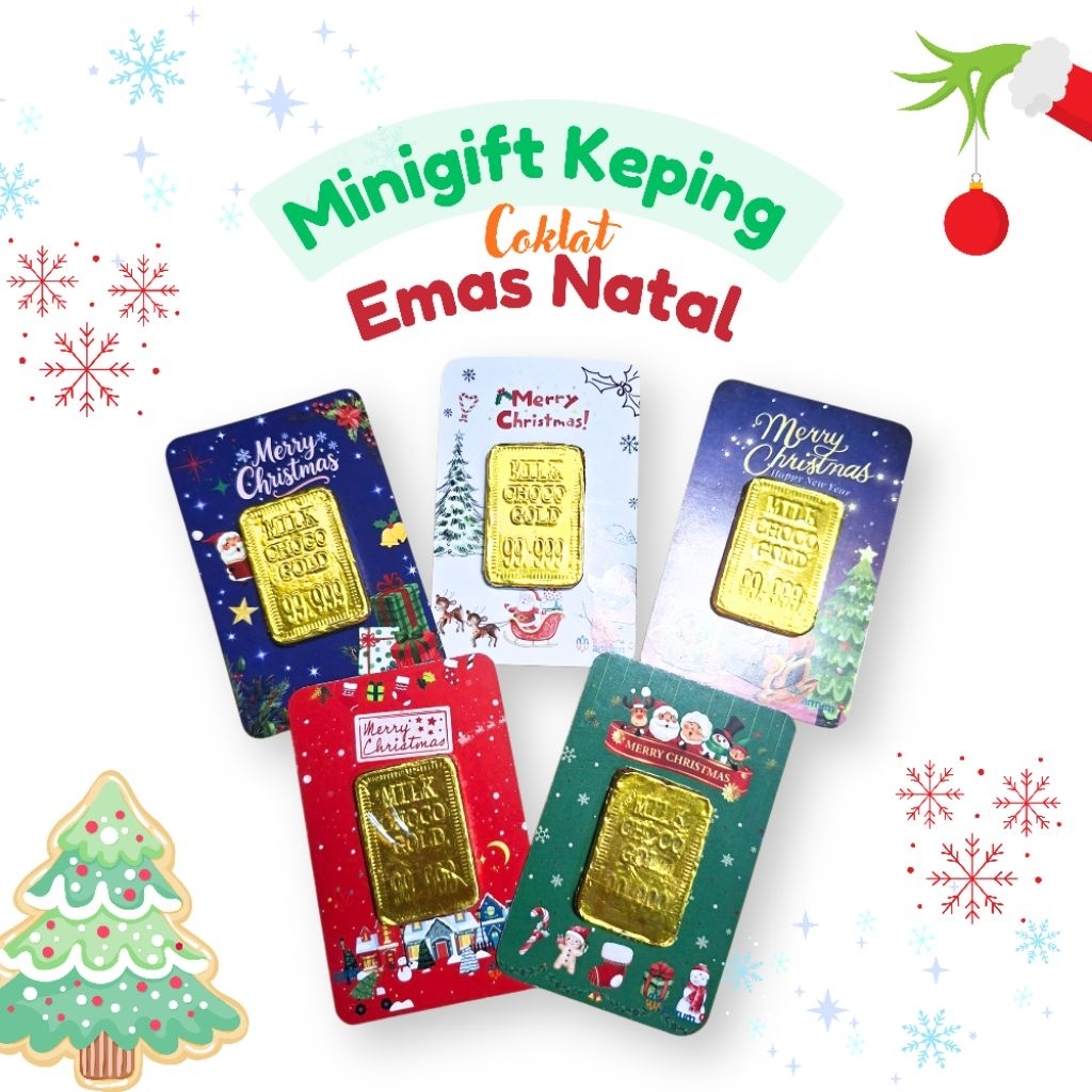 Jual Minigift Coklat Natal Keping Emas / Hampers Natal | Shopee Indonesia