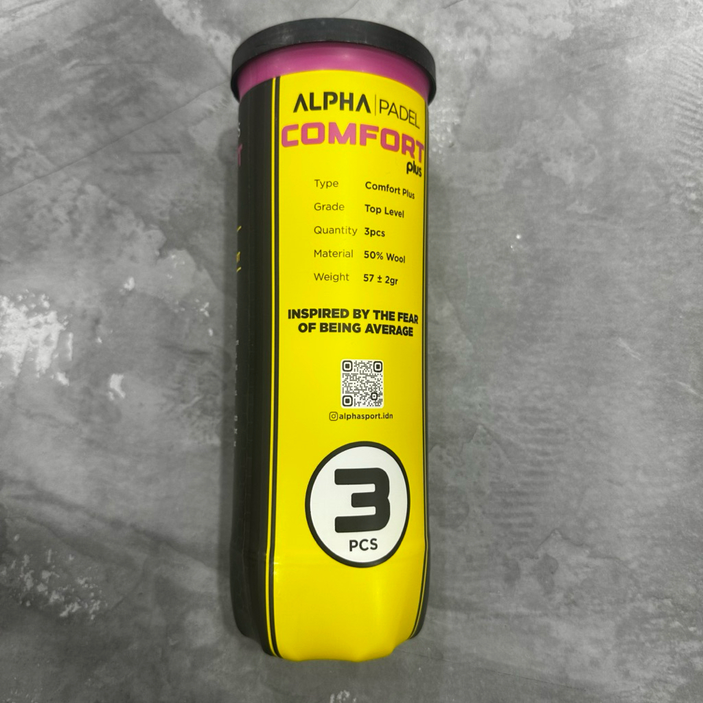 Jual Bola Padel Alpha Comfort Plus isi 3 pressurised balls | Shopee ...