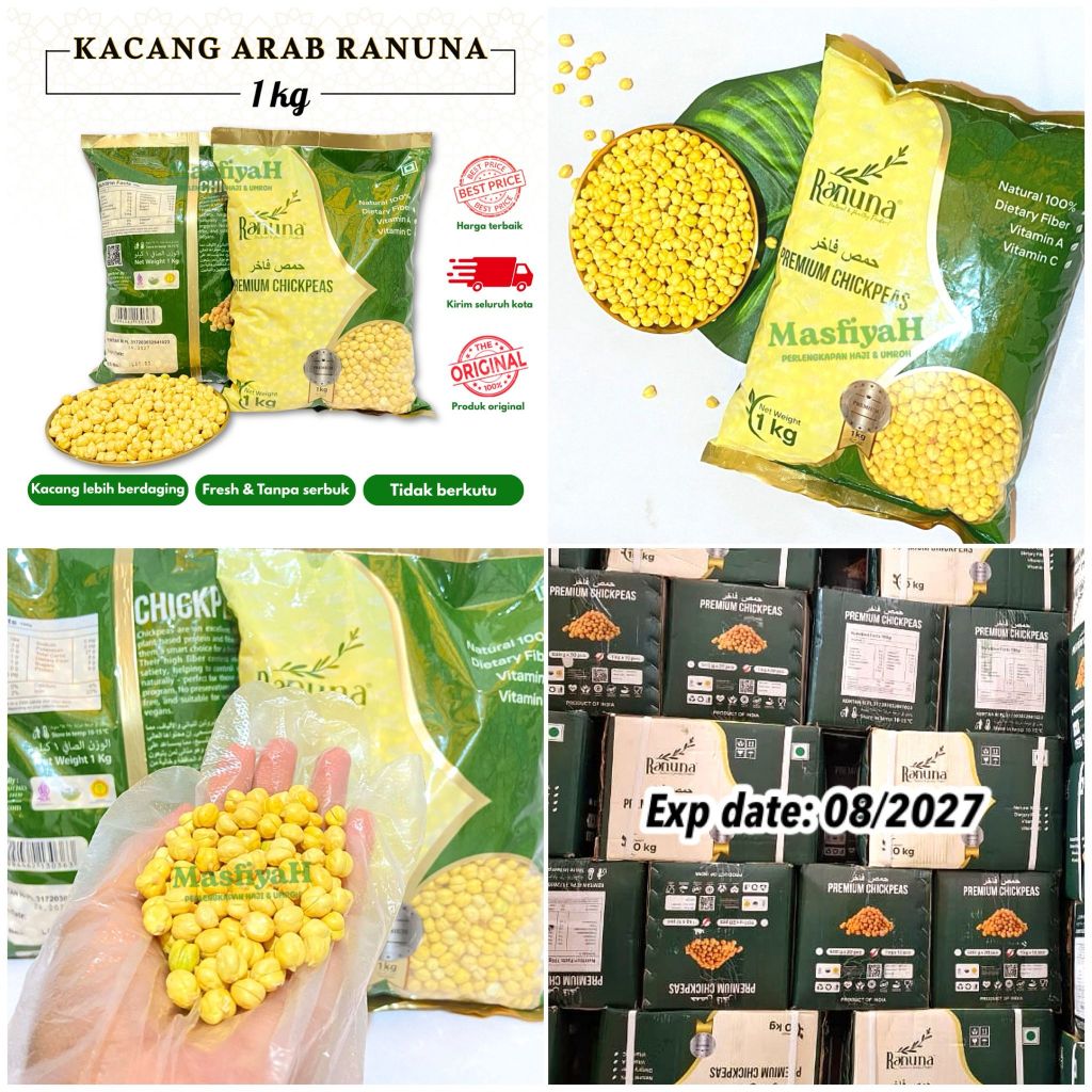 Jual KACANG ARAB 1KG 500GR RANUNA KACANG ARAB 1KG 500GR MUGAL 1KG AQSA ...