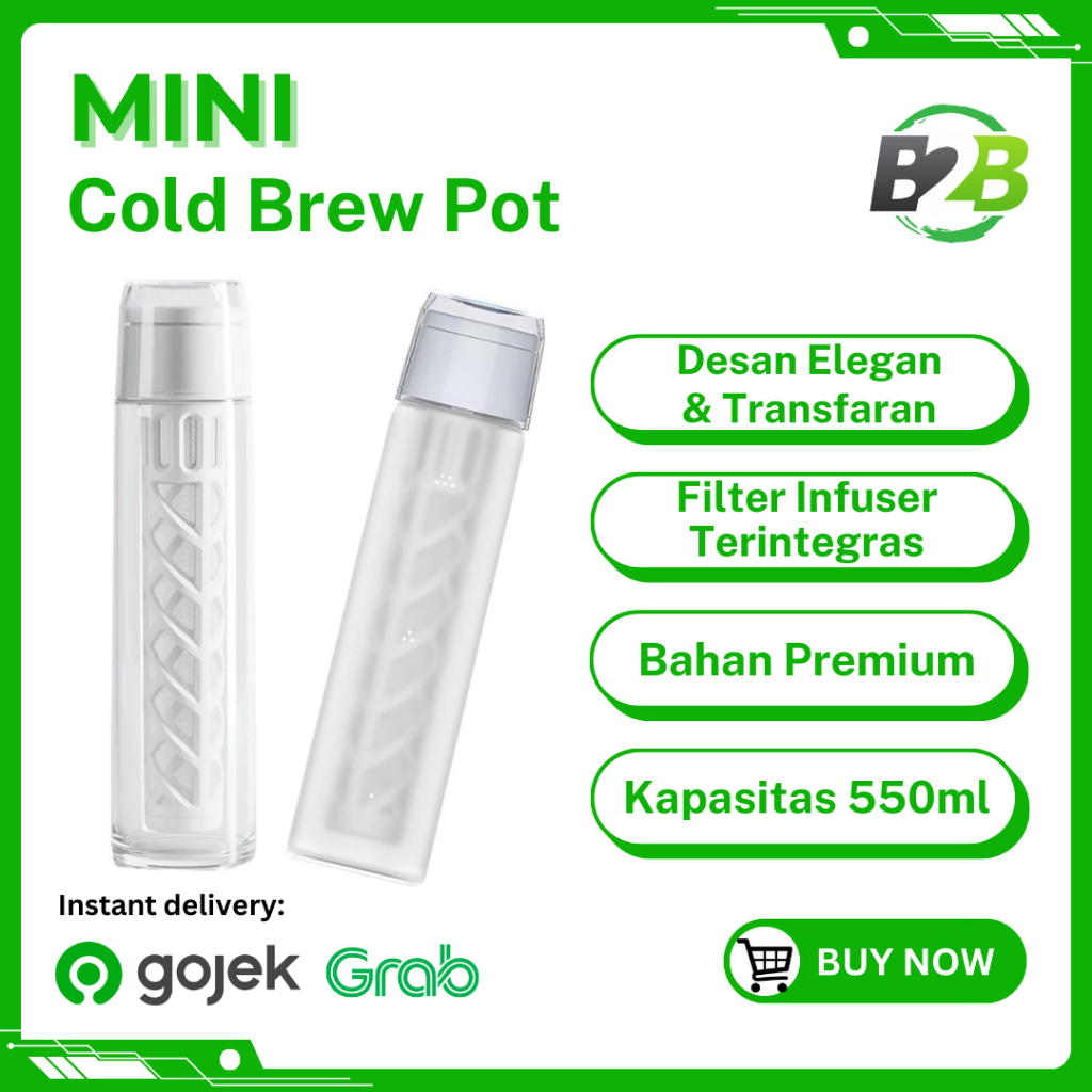 Jual Mini Cold Brew Pot Ice Coffee Tea Maker Botol 550ml Alat Seduh ...