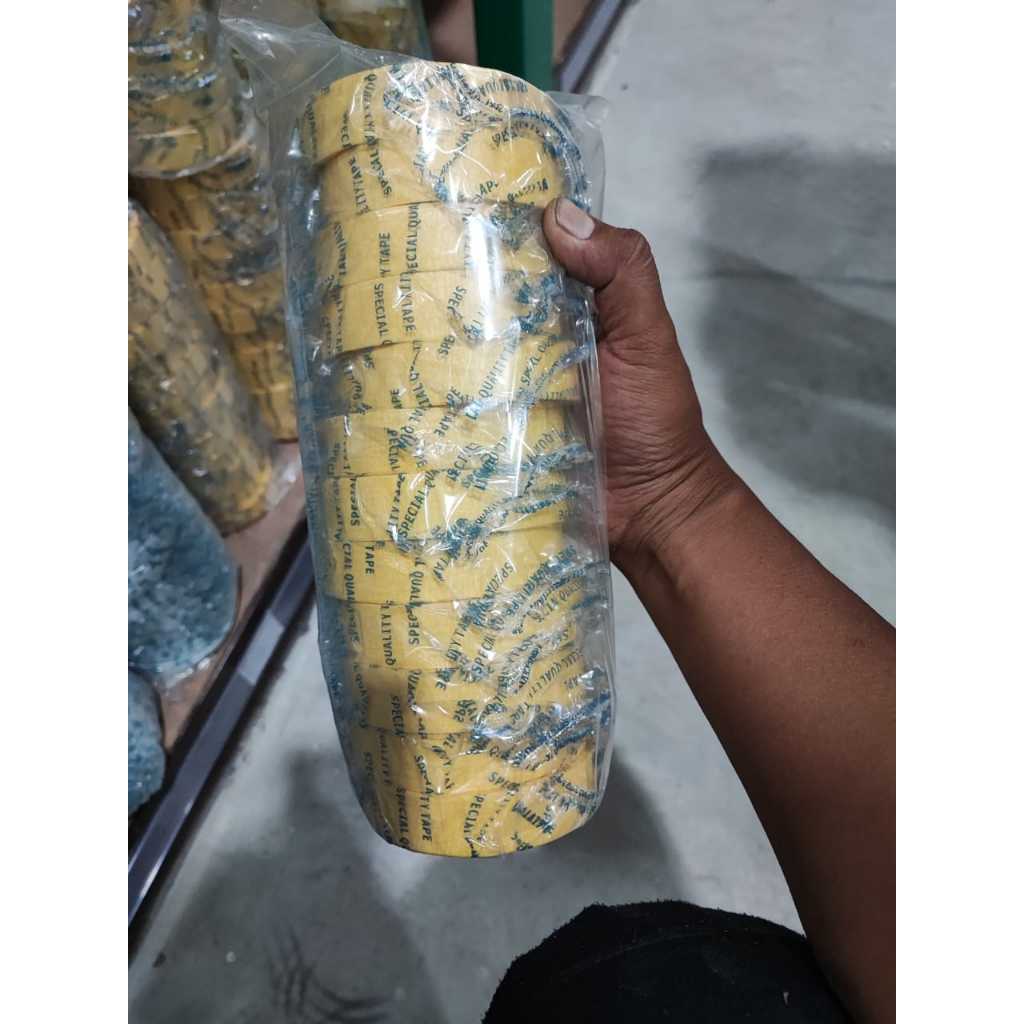Jual Masking Tape // Lakban kertas 1 inch / Masking tape kuning 24mm x ...