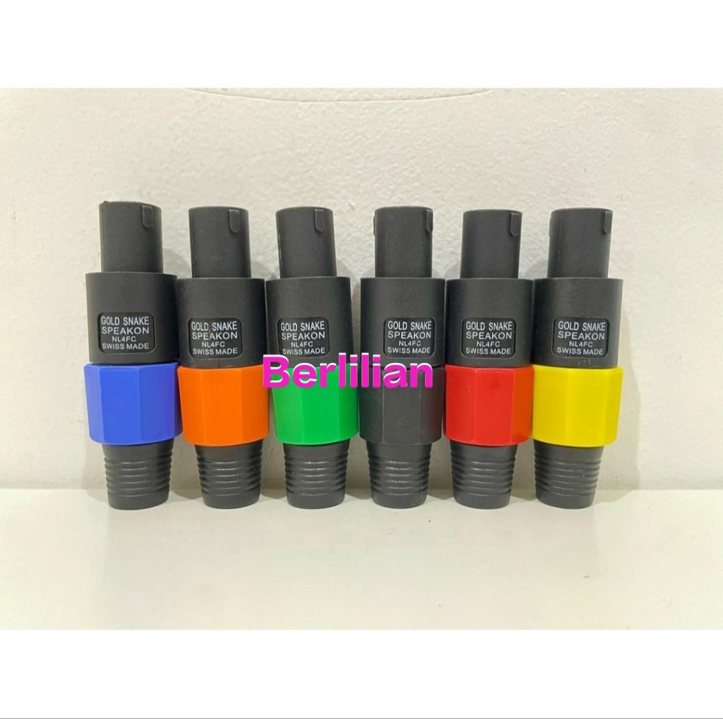 Jual Jack Speakon Buntut Karet 4 Pin Original / Jek Spikon / Jeck ...