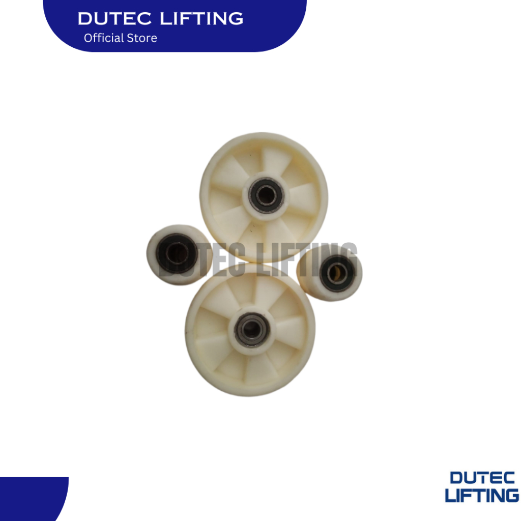 Jual Roda Putih Nilon / Nylon Caster Hand Pallet Dutec | Shopee Indonesia