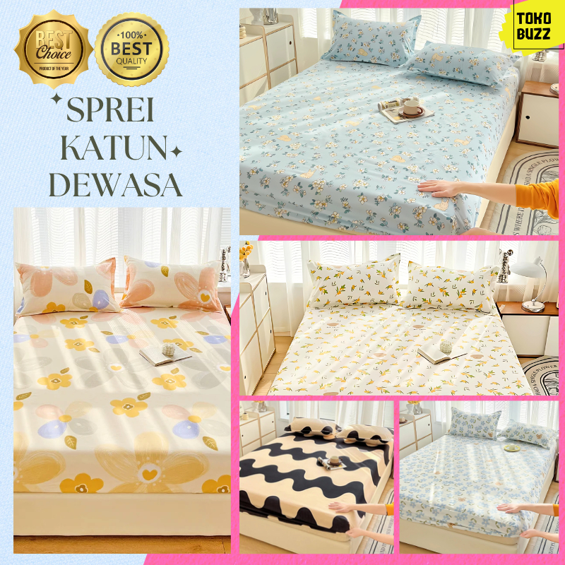 Jual SPREI HOMEMADE AESTHETIC MOTIF BUNGA Uk. 180 x 200 cm / SEPREI ...