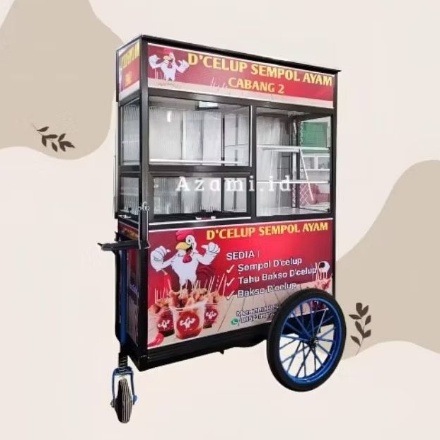 Jual Gerobak Chicken /Gerobak Gorengan / Gerobak Dorong / Gerobak ...