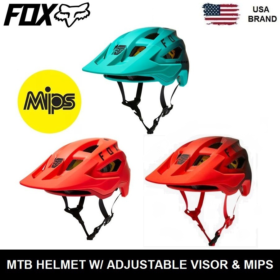 Jual FOX SPEEDFRAME MIPS Helmet Sepeda MTB w/ Adjustable Visor | Shopee ...