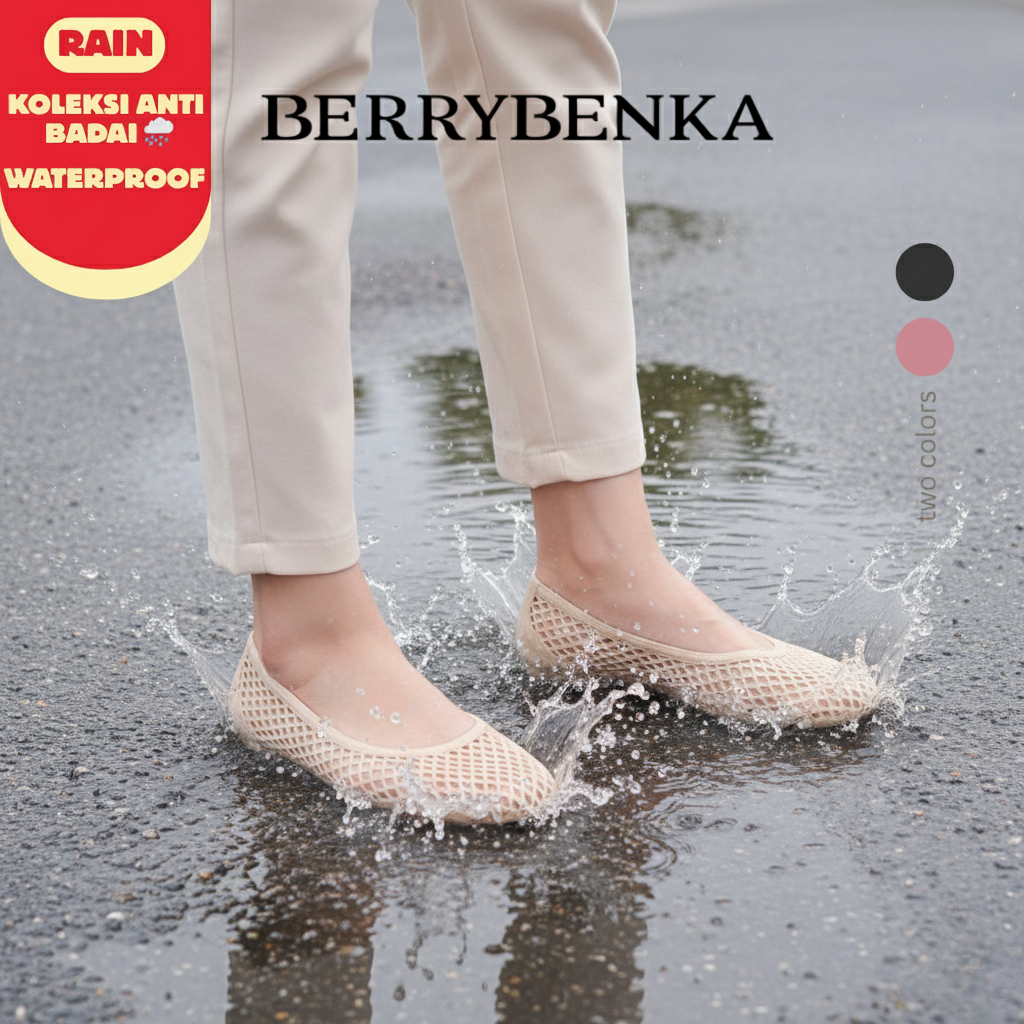 Jual Berrybenka - Sepatu Flatshoes Wanita Sofia Mashila Mesh Jelly ...