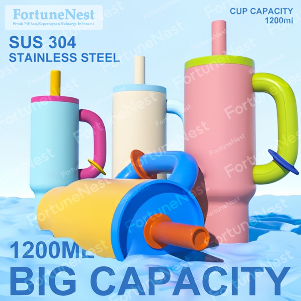 Jual Free brush-Tumbler Stainless 1200ml SUS 304 / Tumbler Warna 1200ml ...