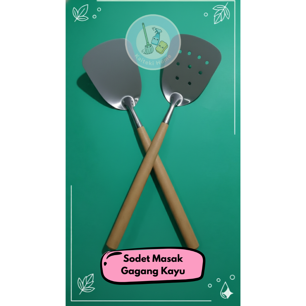 Jual Sutil Goreng / Susuk Gagang Kayu – Sendok Penggorengan Lubang dan ...
