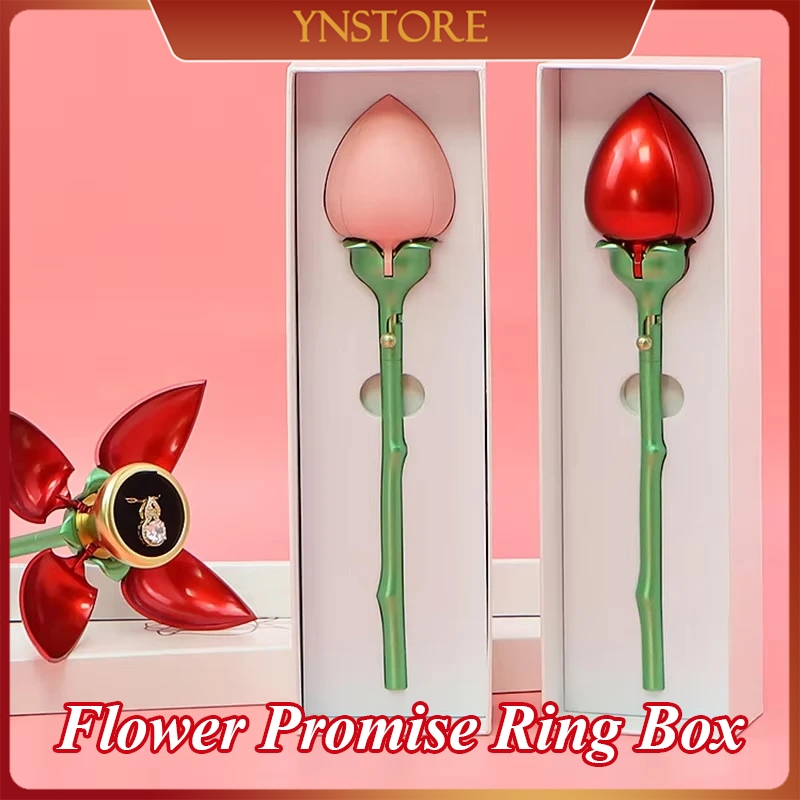 Jual Flower Promise Ring Box - Hidden Jewelry / Box Cincin Nikah ...