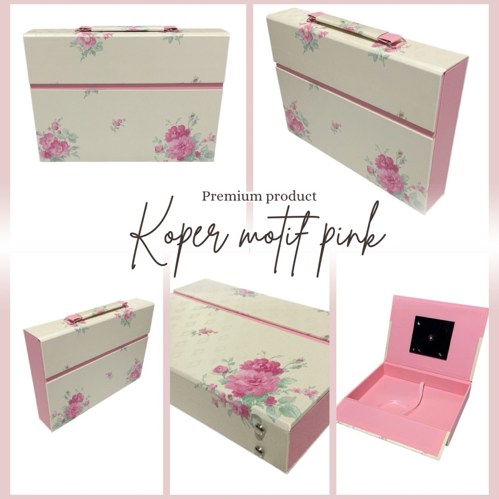Jual BOX KOPER ALBUM FOTO 20x30 WALLPAPER PINK | Shopee Indonesia