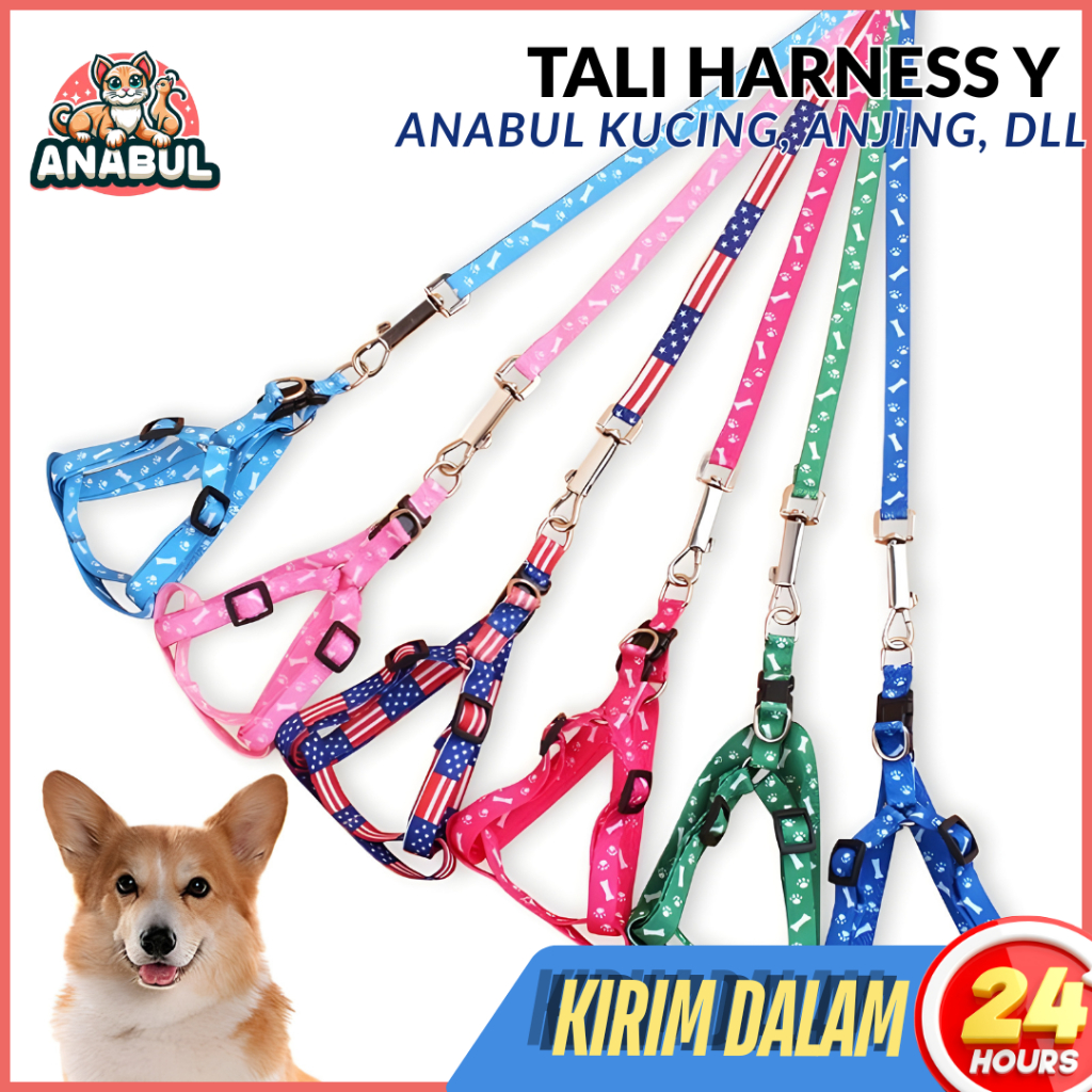 Jual [ANABUL CANTIK SHOP] Tali Tuntun Harness Anabul Atau Hewan ...