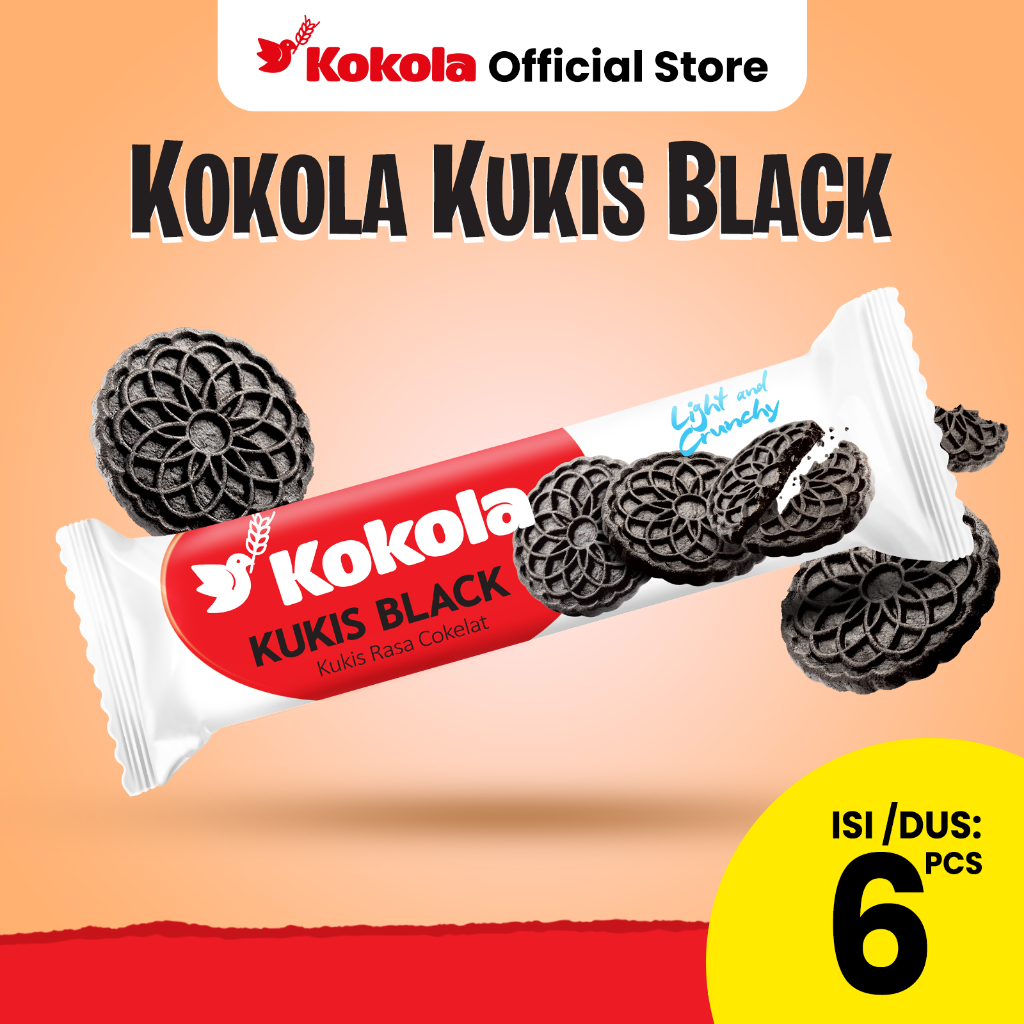 Jual Biskuit Kokola Kukis Black - Isi 6 pcs - Hitam, Renyah, Nagih ...