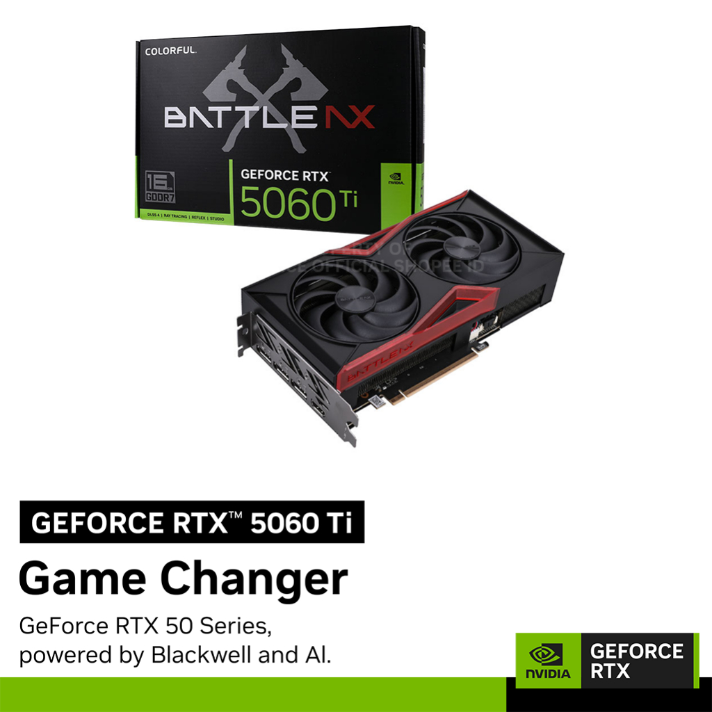 Jual COLORFUL GeForce RTX 5060 Ti Battle-Ax DUO | 16GB GDDR7 | Shopee Indonesia
