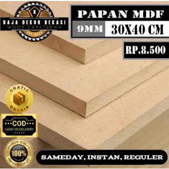 Jual Papan MDF ukuran 30x40cm tebal 9mm | Shopee Indonesia