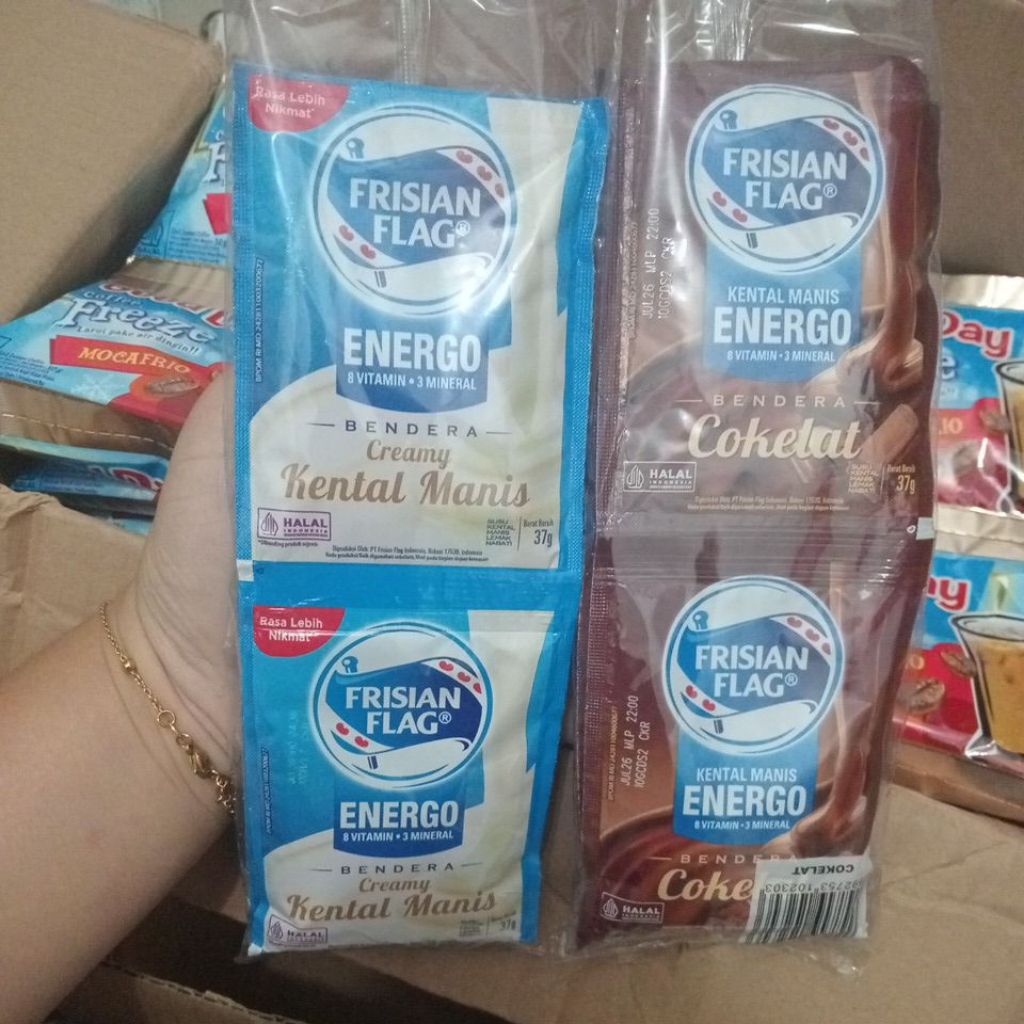 Jual susu kental manis sachet / frisian flag energo 1 pack | Shopee ...