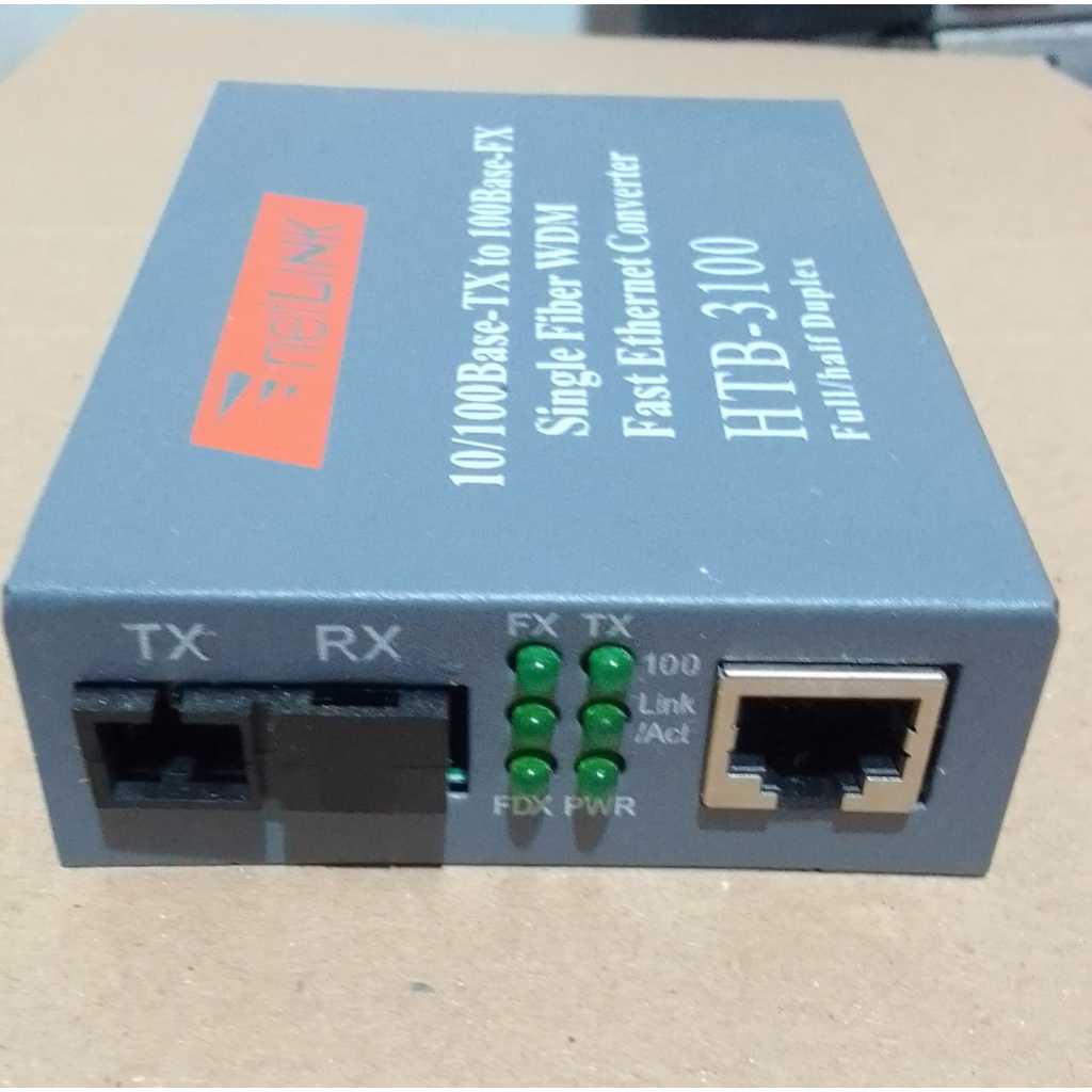 Jual Netlink HTB3100 Fiber Optik Media Converter Optic HTB-3100 FO RJ45 ...