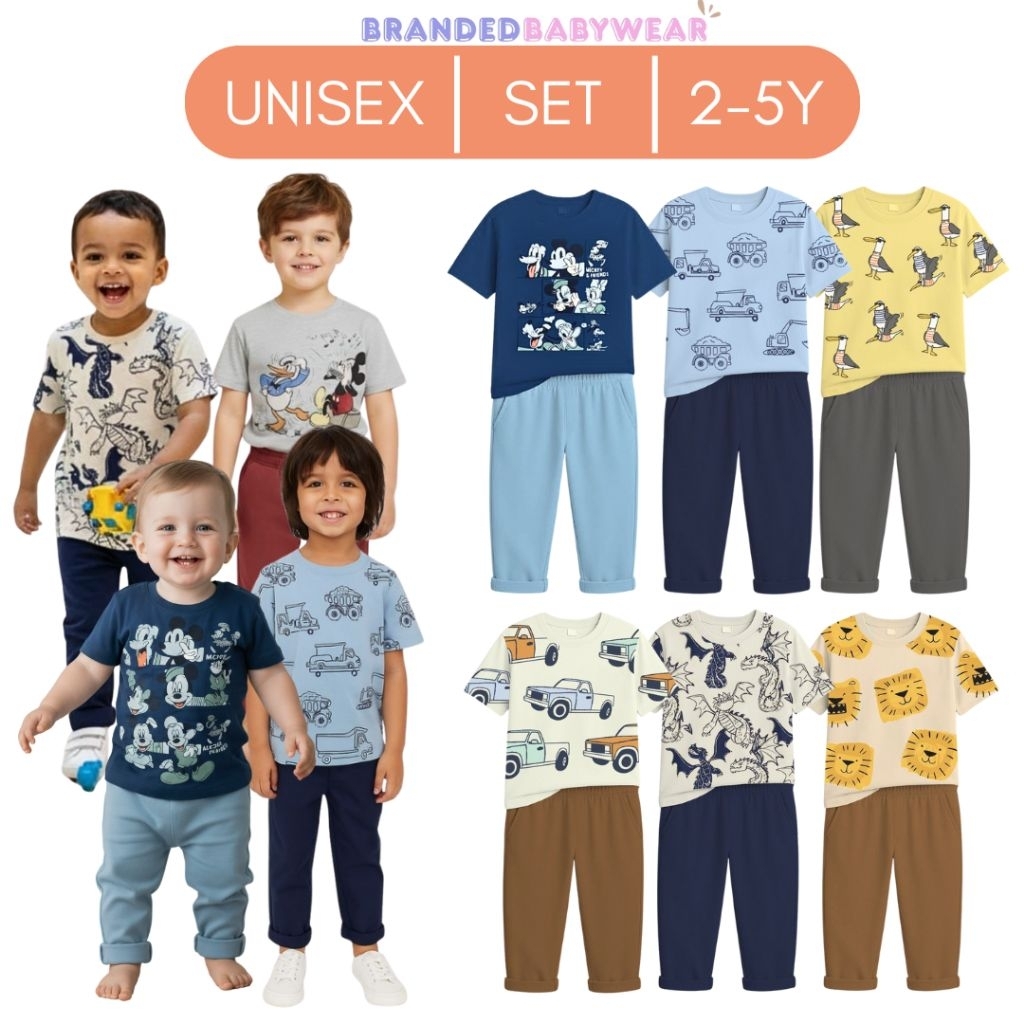 Jual Setelan Anak Unisex HM Size 1–5 Tahun | Outfit Anak Lucu Cocok ...