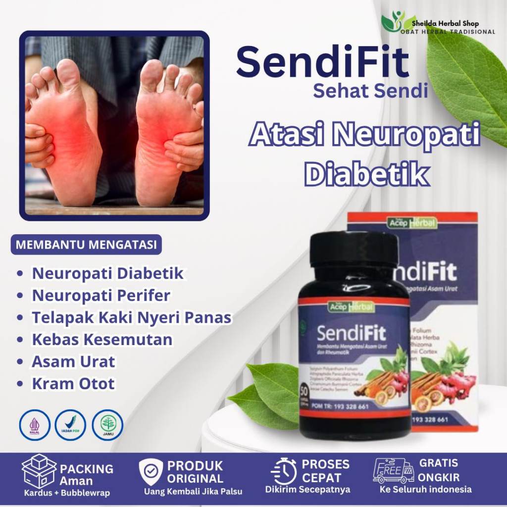 Jual SendiFit Obat Herbal untuk Neuropati Diabetik Telapak Kaki Nyeri ...