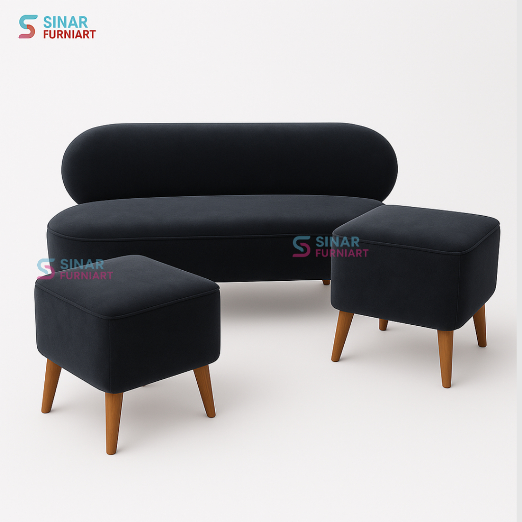 Jual Sofa Foxy Sandar & Stool Kotak Desain Sofa minimalis, sofa modern ...