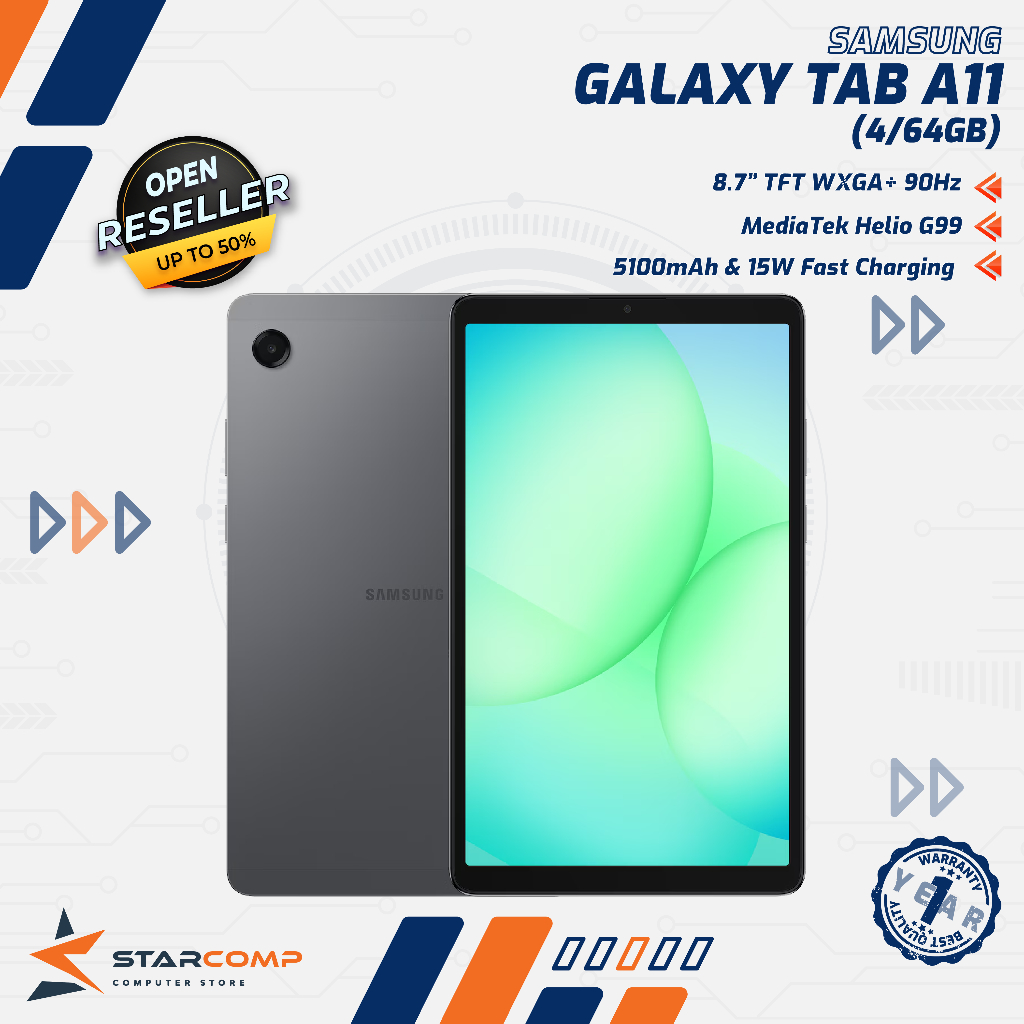 Jual Samsung Galaxy Tab A11 4/64GB LTE 8.7" TFT WXGA+ 90Hz MediaTek ...
