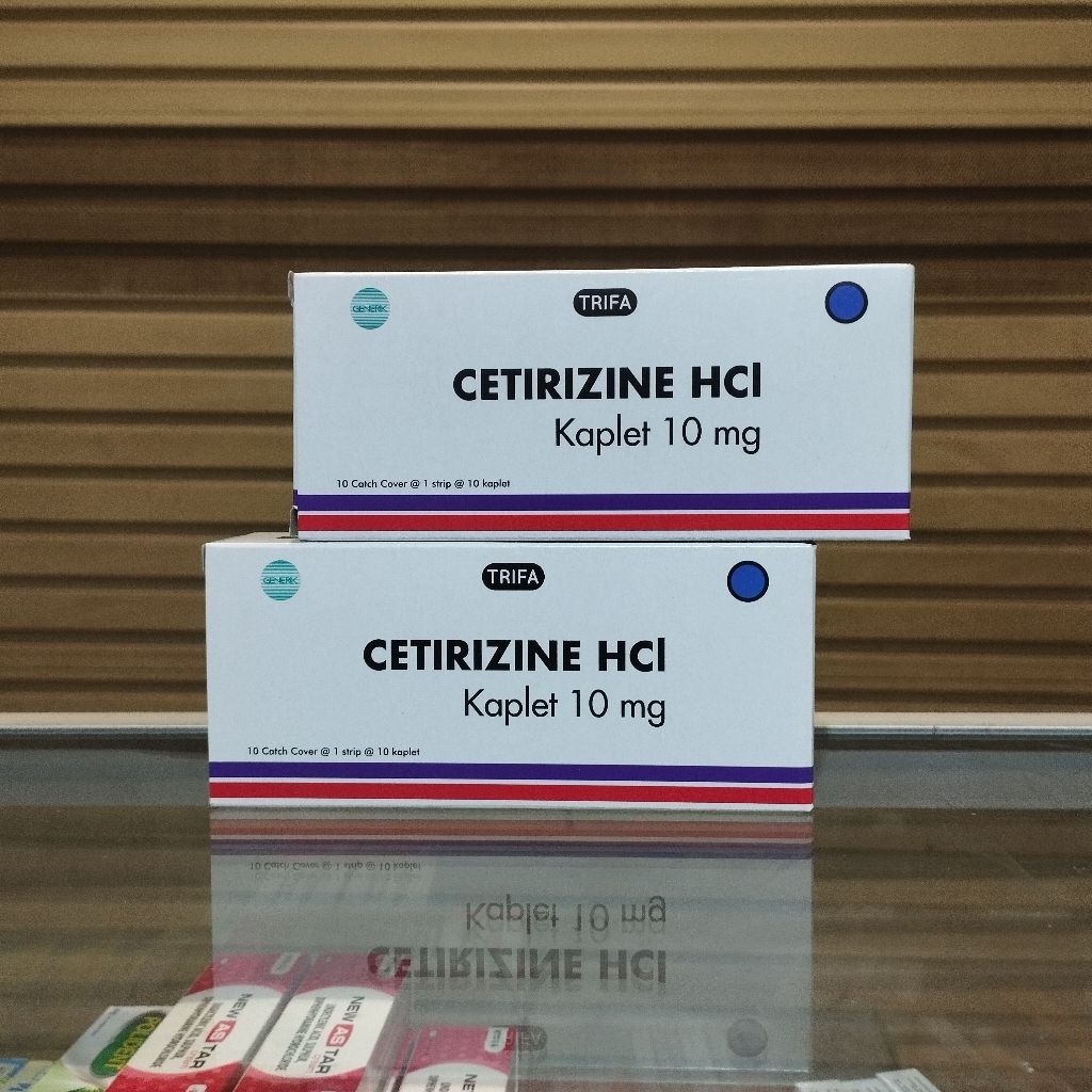 Jual Cetirizine HCI 10mg TRIFA Box 100 Tablet Expired Jul 2027 | Shopee ...