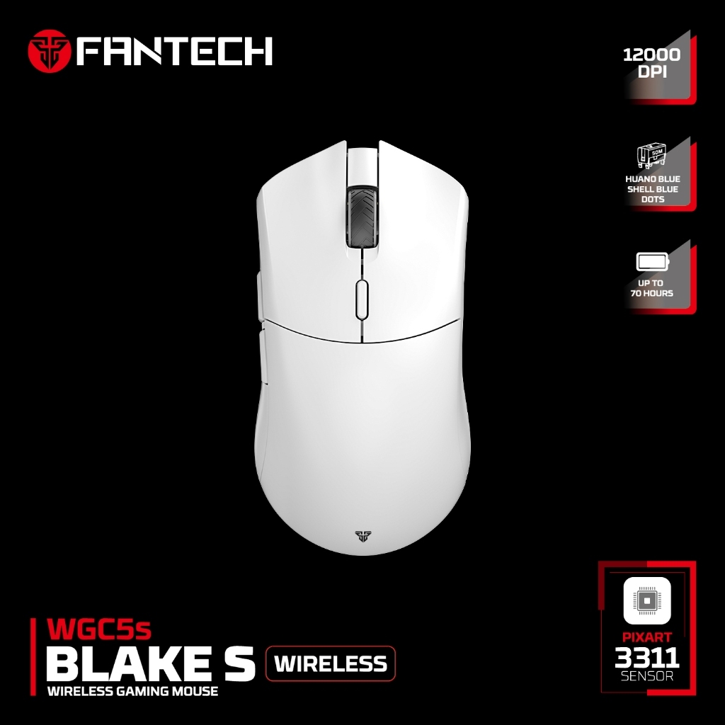 Jual Fantech BLAKE WGC5S Mouse Gaming Wireless Rechargable DUAL MODE ...