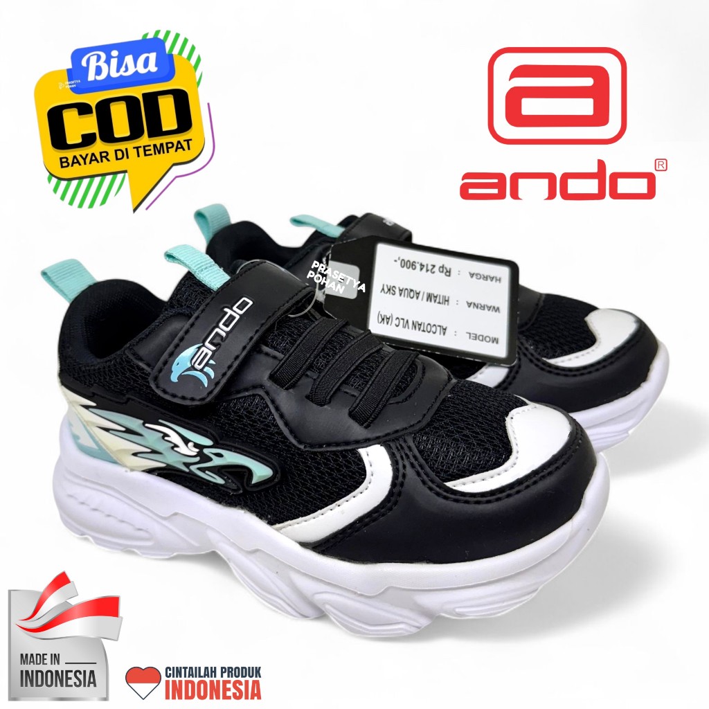Jual Sepatu Sekolah TK PAUD SD SMP SMA Anti Slip Original ANDO - Sepatu ...