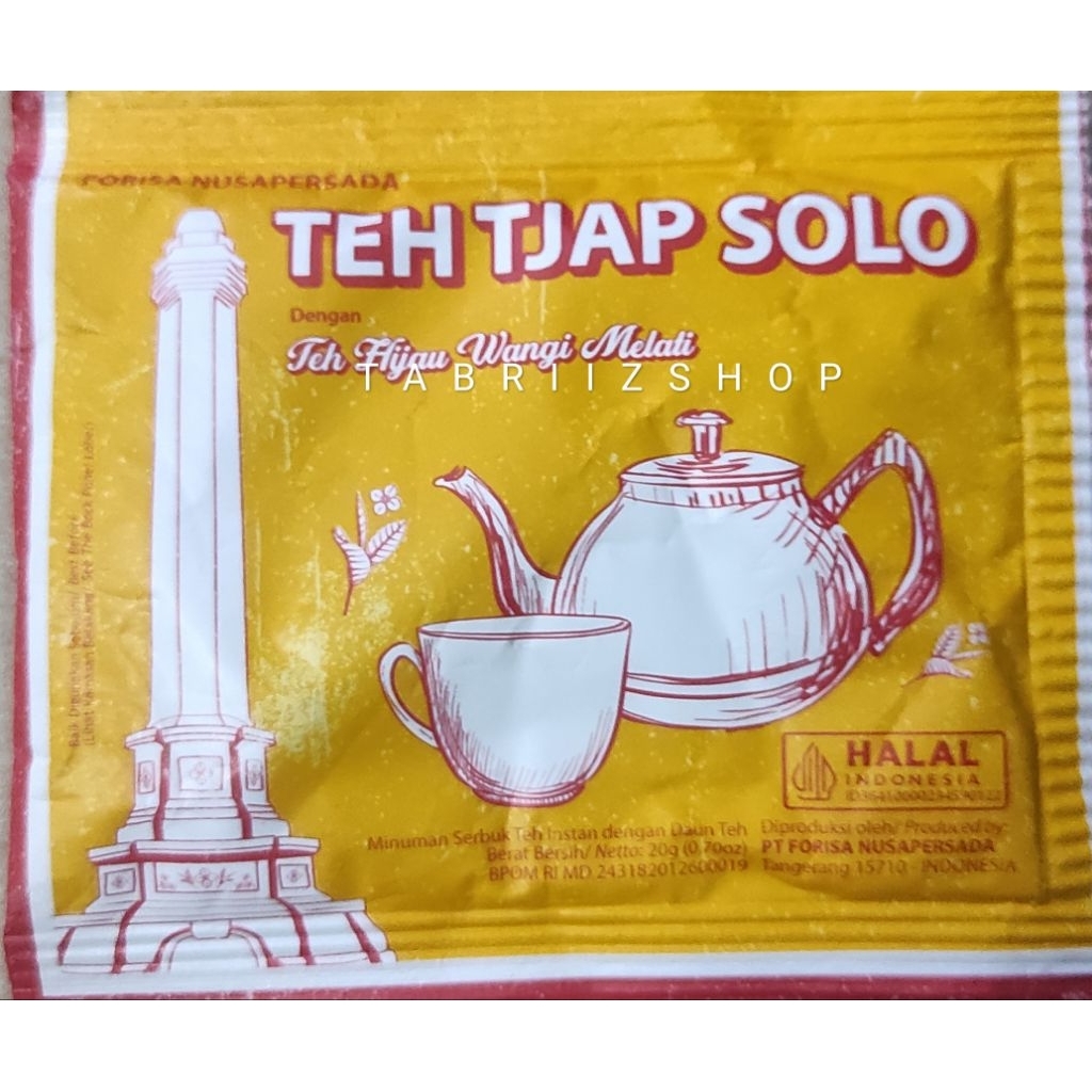 Jual Teh Tjap Solo Green Tea [35g] | Shopee Indonesia