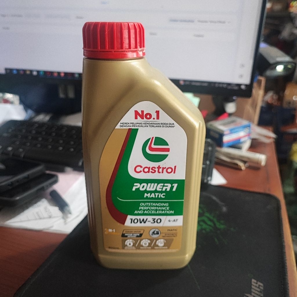 Jual Castrol Power 1 Matic 4Tak SAE 10W-30 Untuk Motor Matic Honda ...