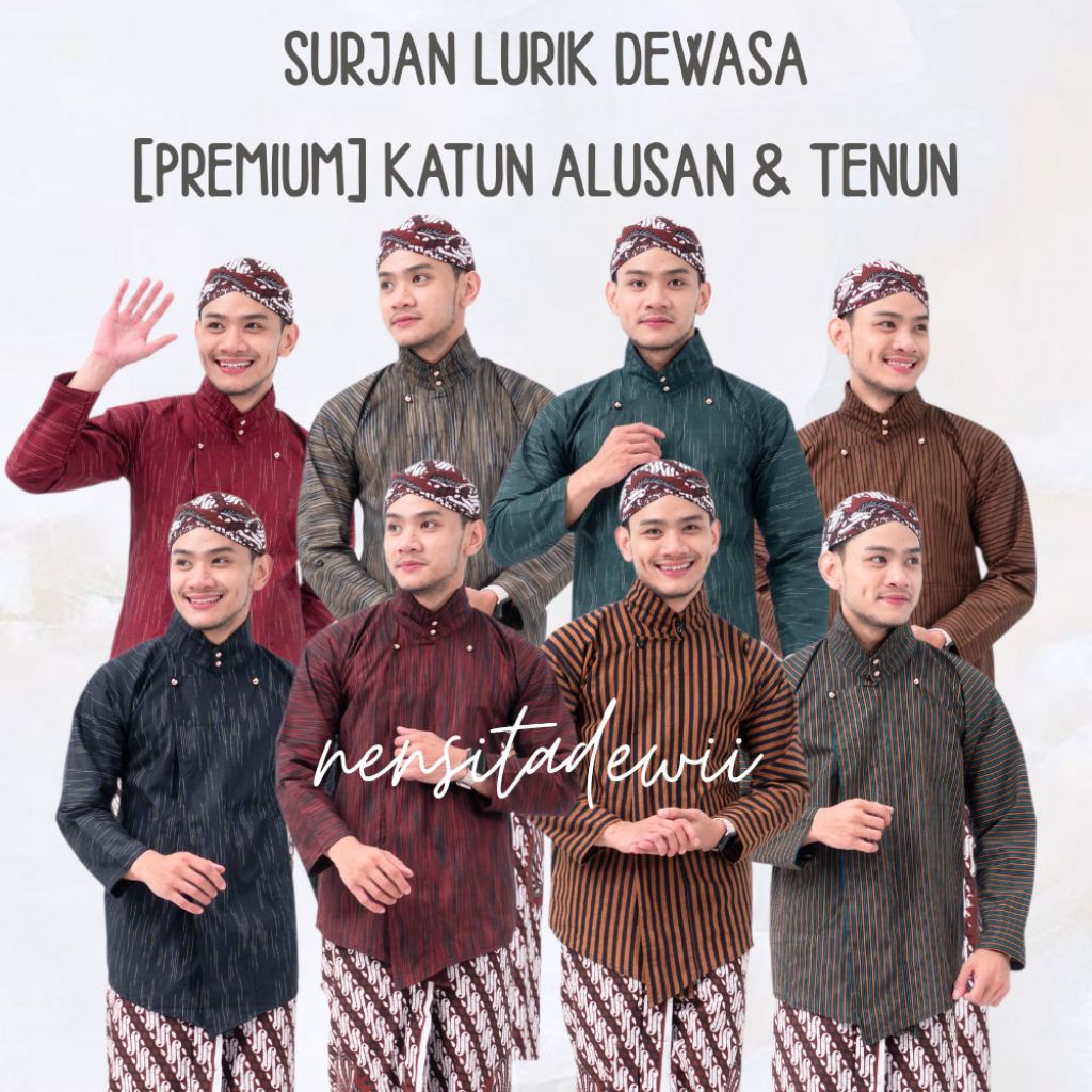 Jual [Premium] Surjan Lurik Dewasa, Katun Alusan & Tenun - Baju Surjan ...