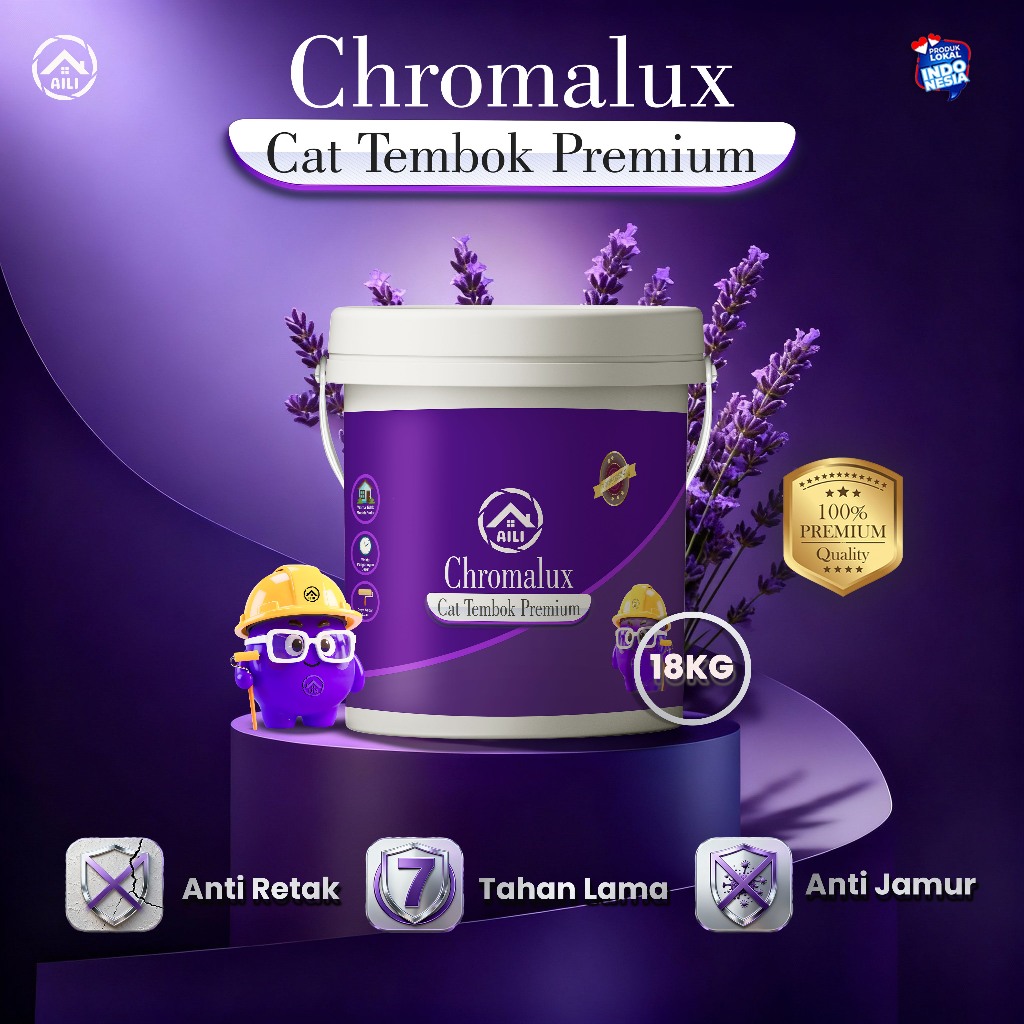 Jual AILI Paint Cat Tembok 18 KG - Interior Kualitas terbaik Hasil ...