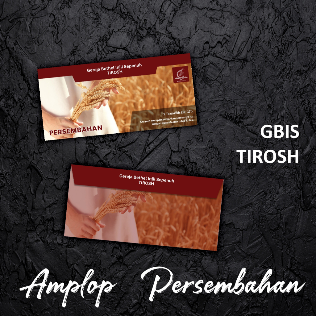 Jual Amplop Persembahan untuk GBIS TIROSH | Shopee Indonesia