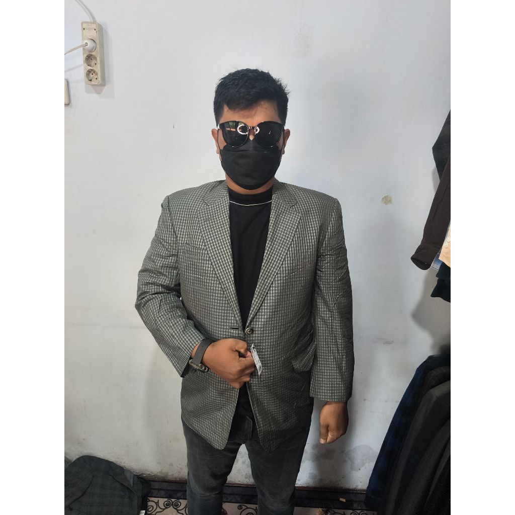 Jual CARDINAL VINTAGE Jas Motif Pria size S 03 | Blazer Abstrak Pria ...