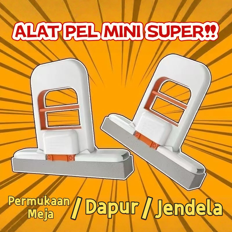 Jual ALAT PEL MINI MOP PORTABLE ALAT WIPER PEMBERSIH JENDELA KACA SPONS ...