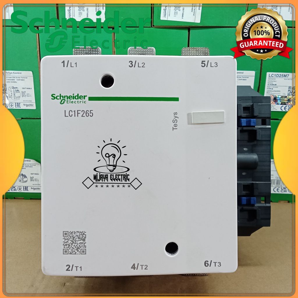 Jual Kontaktor Contactor LC1F265B7 LC1F265 B7 24V AC 3P 350A Schneider ...
