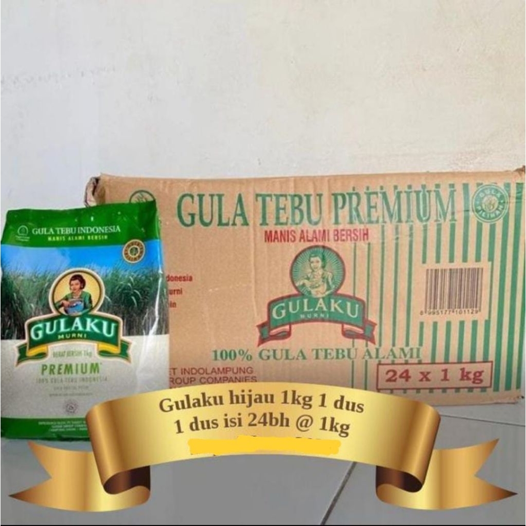 Jual Gulaku Hijau 1Dus isi 24pcs Kemasan 1kg | Shopee Indonesia