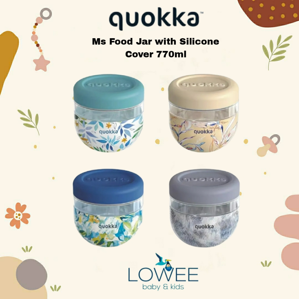 Jual Quokka Ms Food Jar with Silicone Cover 770ml / Mangkuk Snack Anak ...