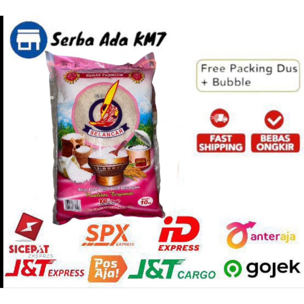 Jual 1 KARUNG BERAS SELANCAR PREMIUM 20KG (GRATIS ONGKIR INSTAN ...