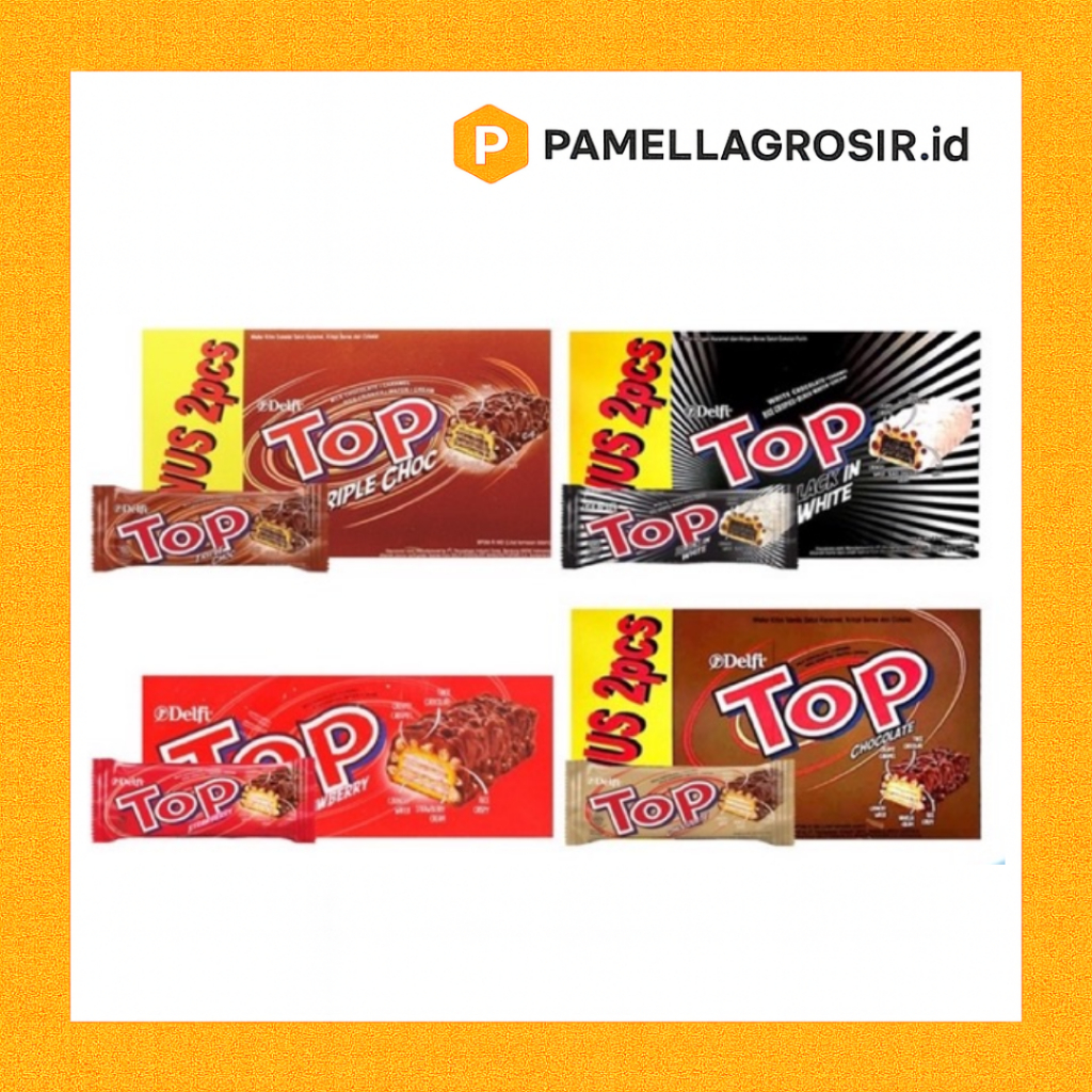Jual TOP DELFI WAFER COKLAT RICE CRISPY BOX ALL VARIAN- 1 BOX ISI 24 ...